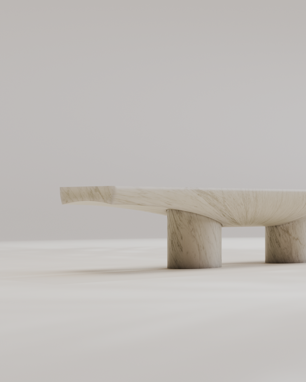 Abraccio White Kyknos Bench – Objects With Narratives