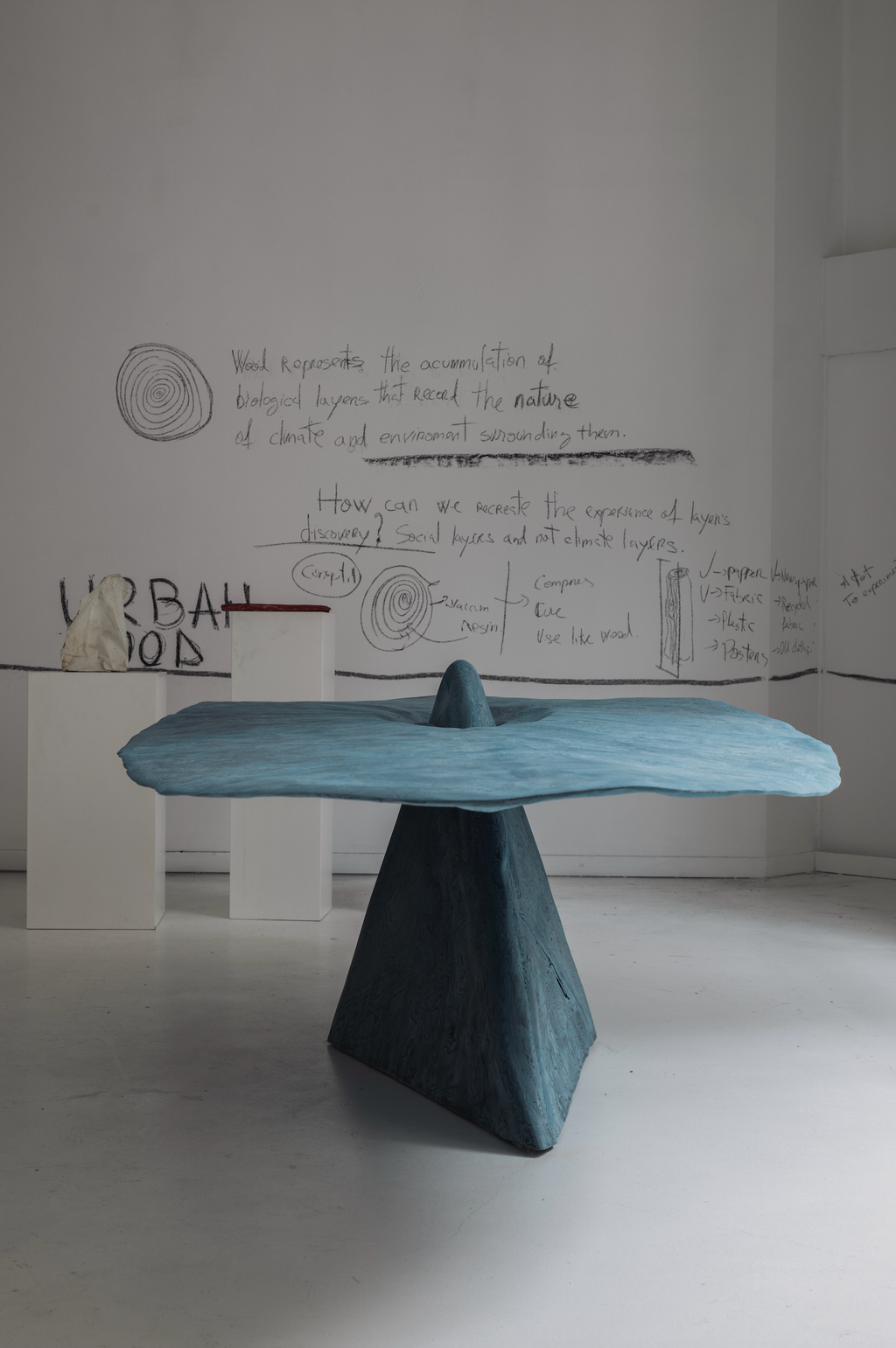 Experimental blue table – Objects With Narratives