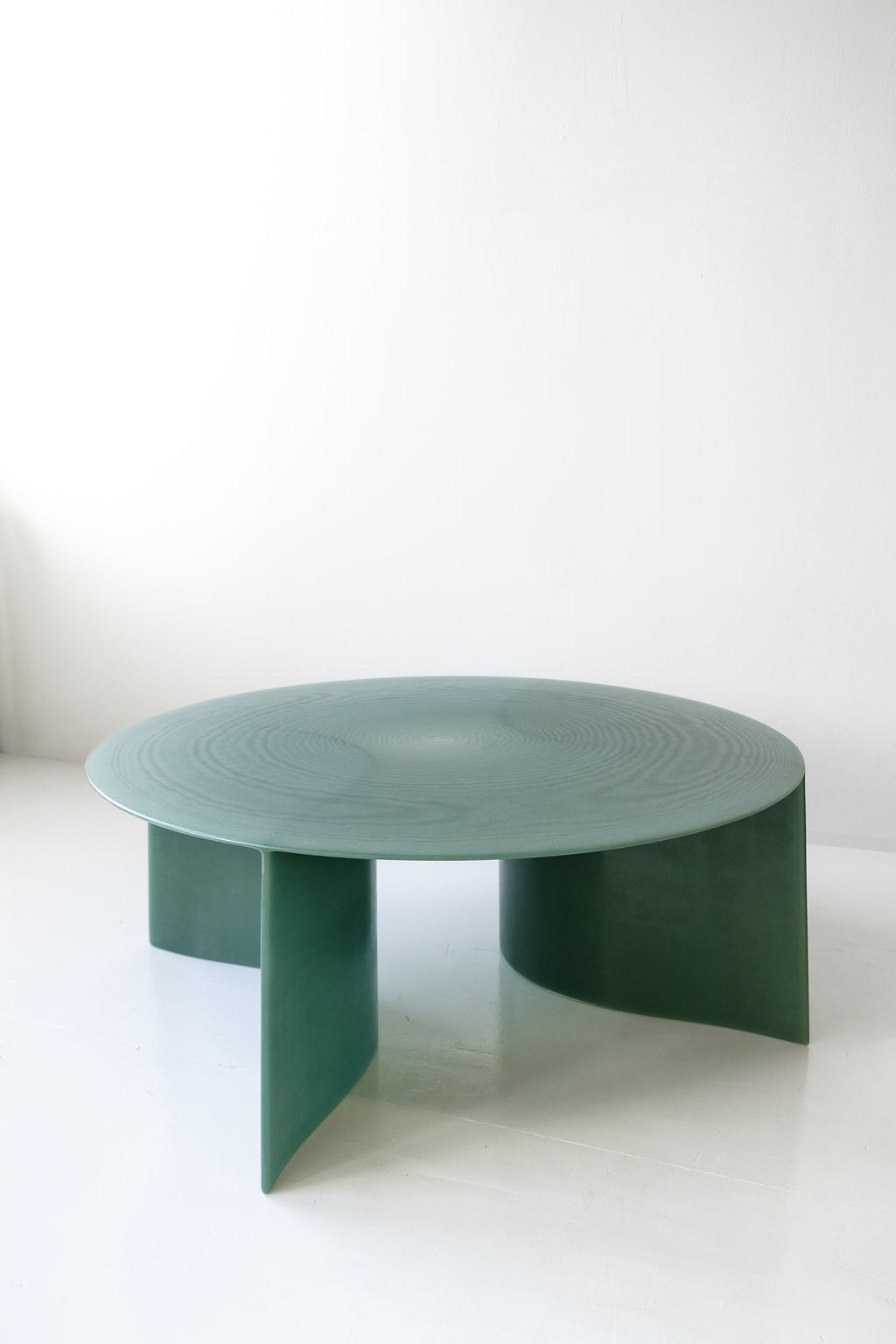 New Wave Round Coffee Table Green – Objects With Narratives