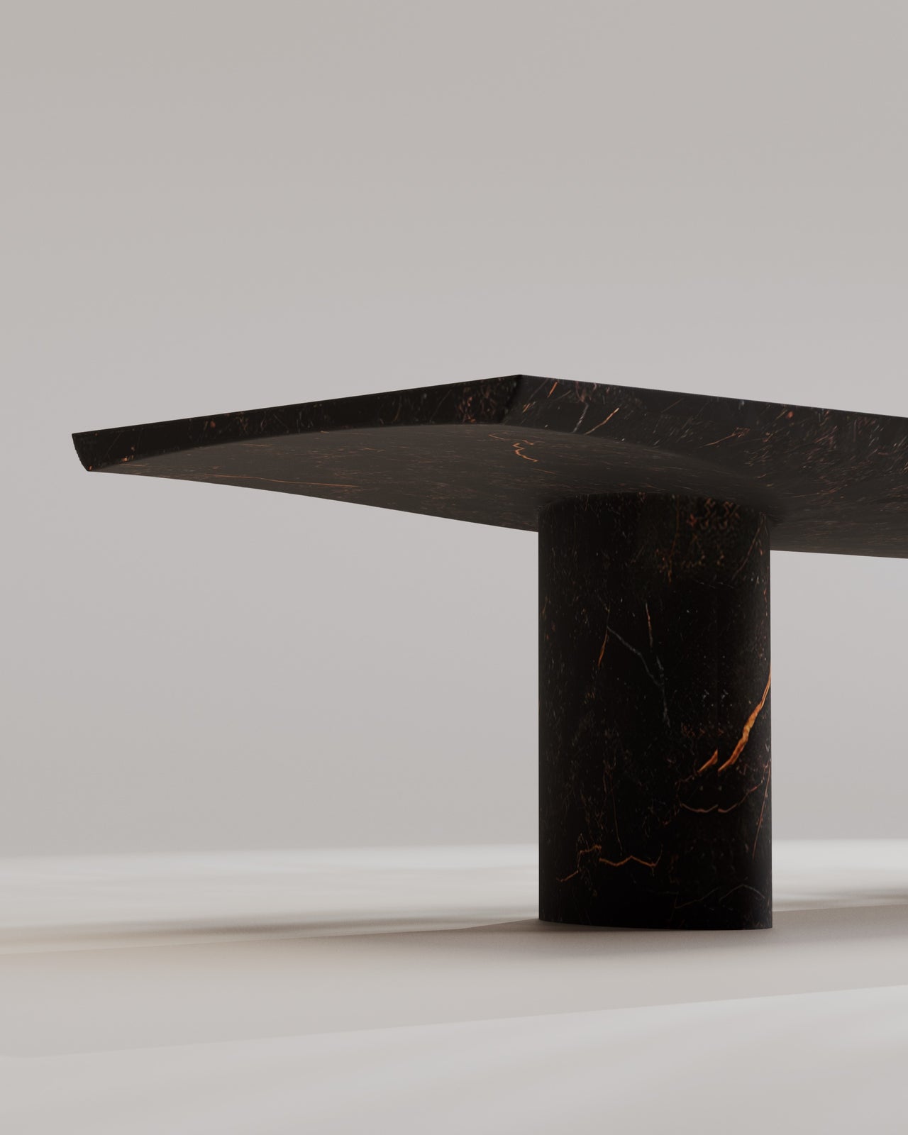 Abraccio Travertino Silver Dining Table – Objects With Narratives