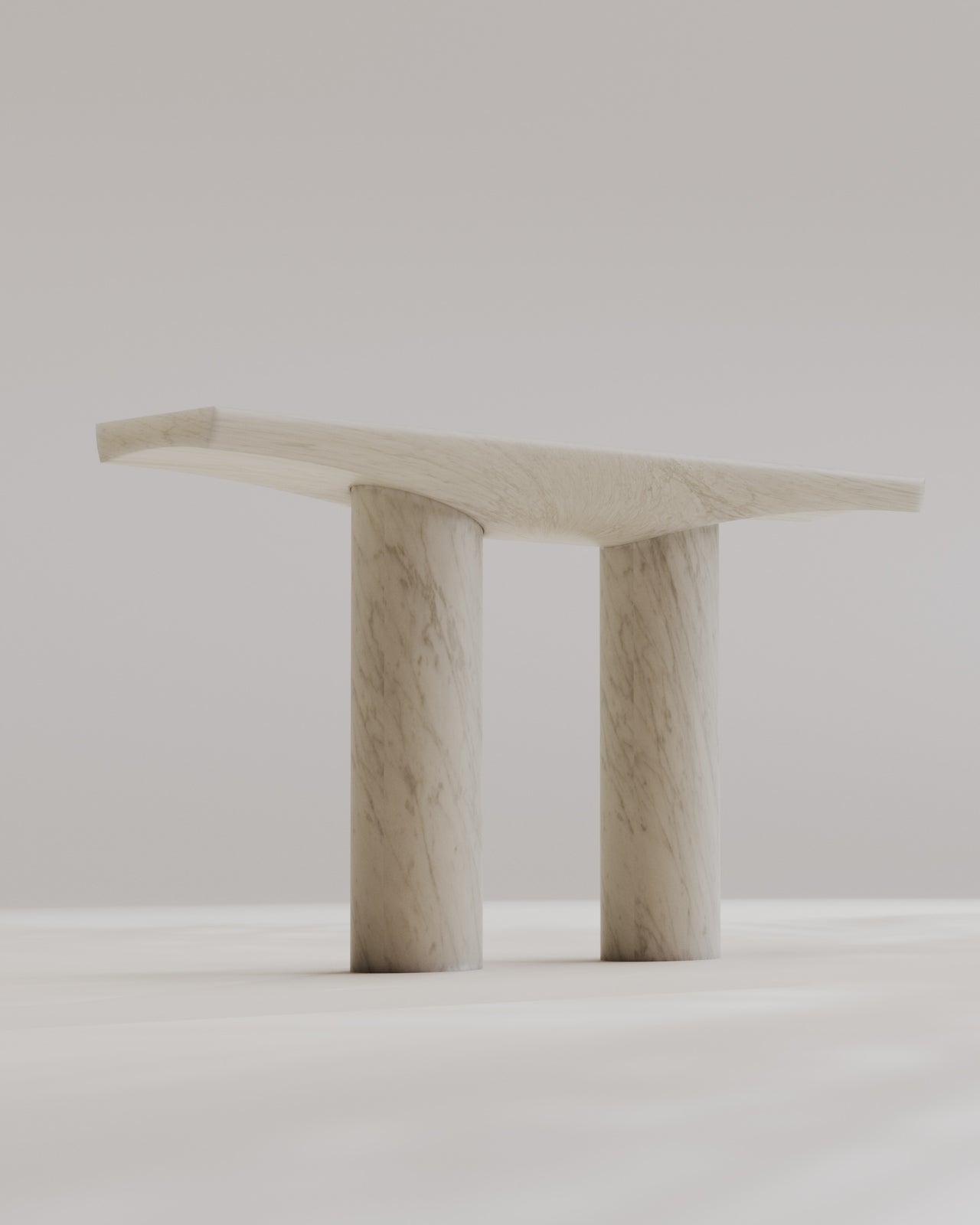 Abraccio White Kyknos Console – Objects With Narratives